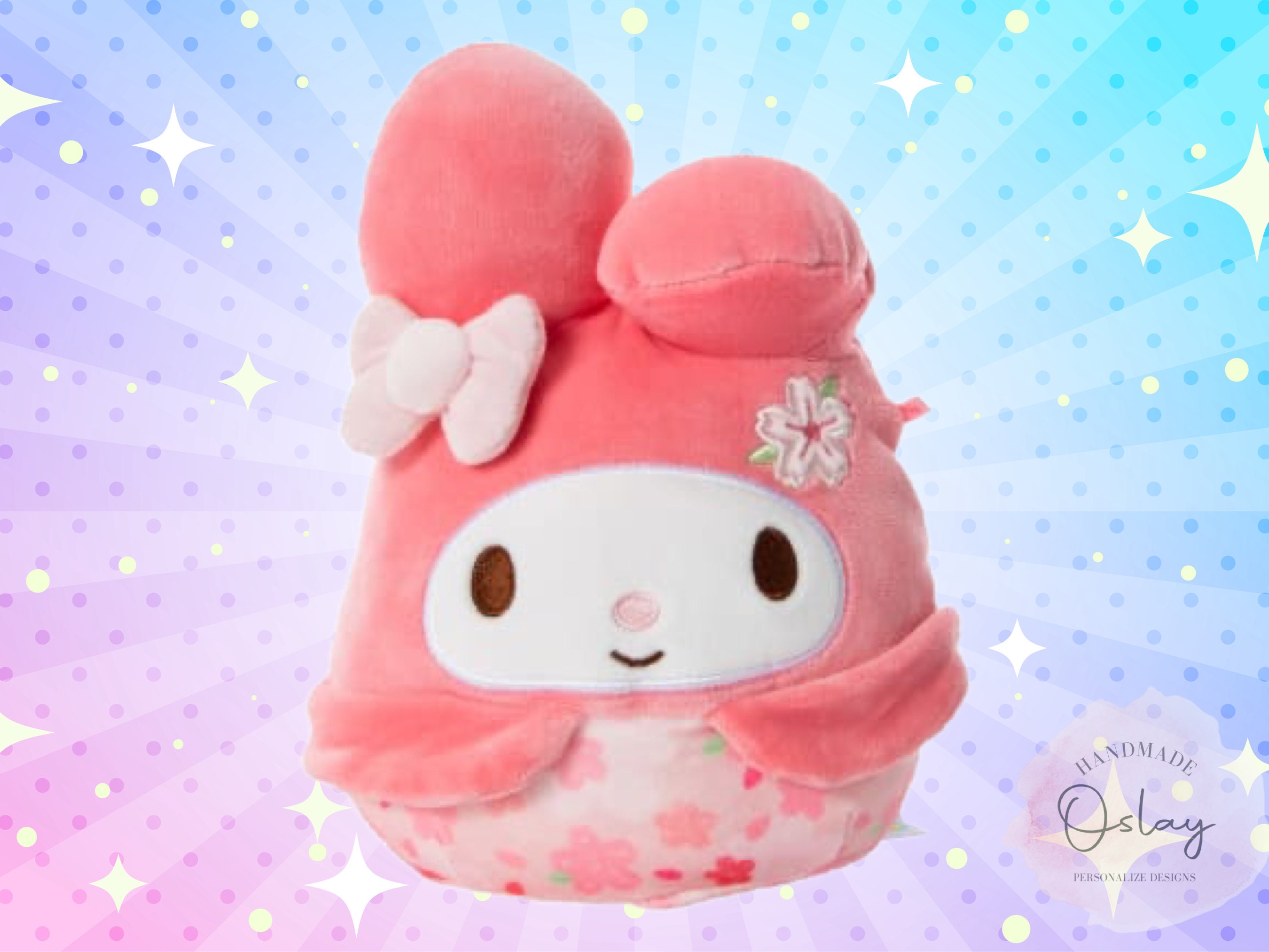 6.5-8in Personalized Hello Kitty Plush Custom Hello Kitty Squishmallow ...