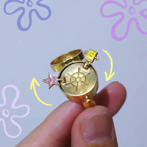 Best Friends Ring Spongebob - Etsy