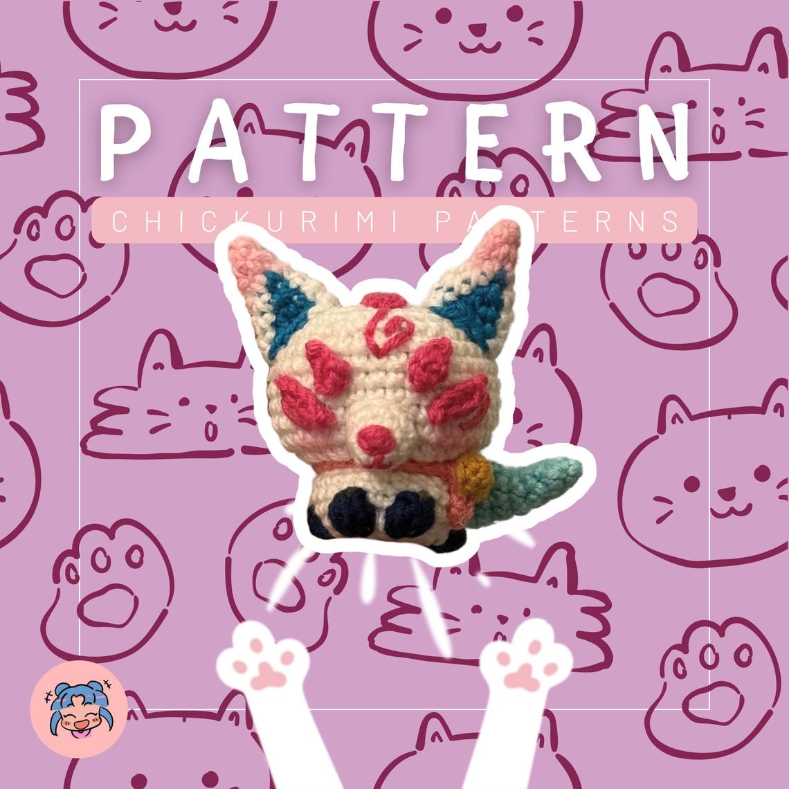 Spirit Blossom Ahri & Fox Kitsune Crochet Pattern (amigurumi) - Etsy