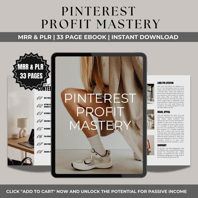 Pinterest Marketing Guide: PLR MRR Workbook for Business Growth (digital Download) - Etsy