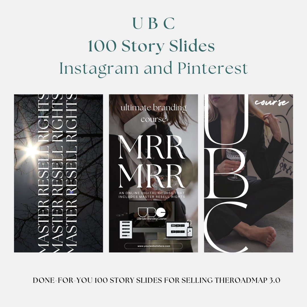 100 Dark Aesthetic UBC Story Slides for UBC Marketing Program ...