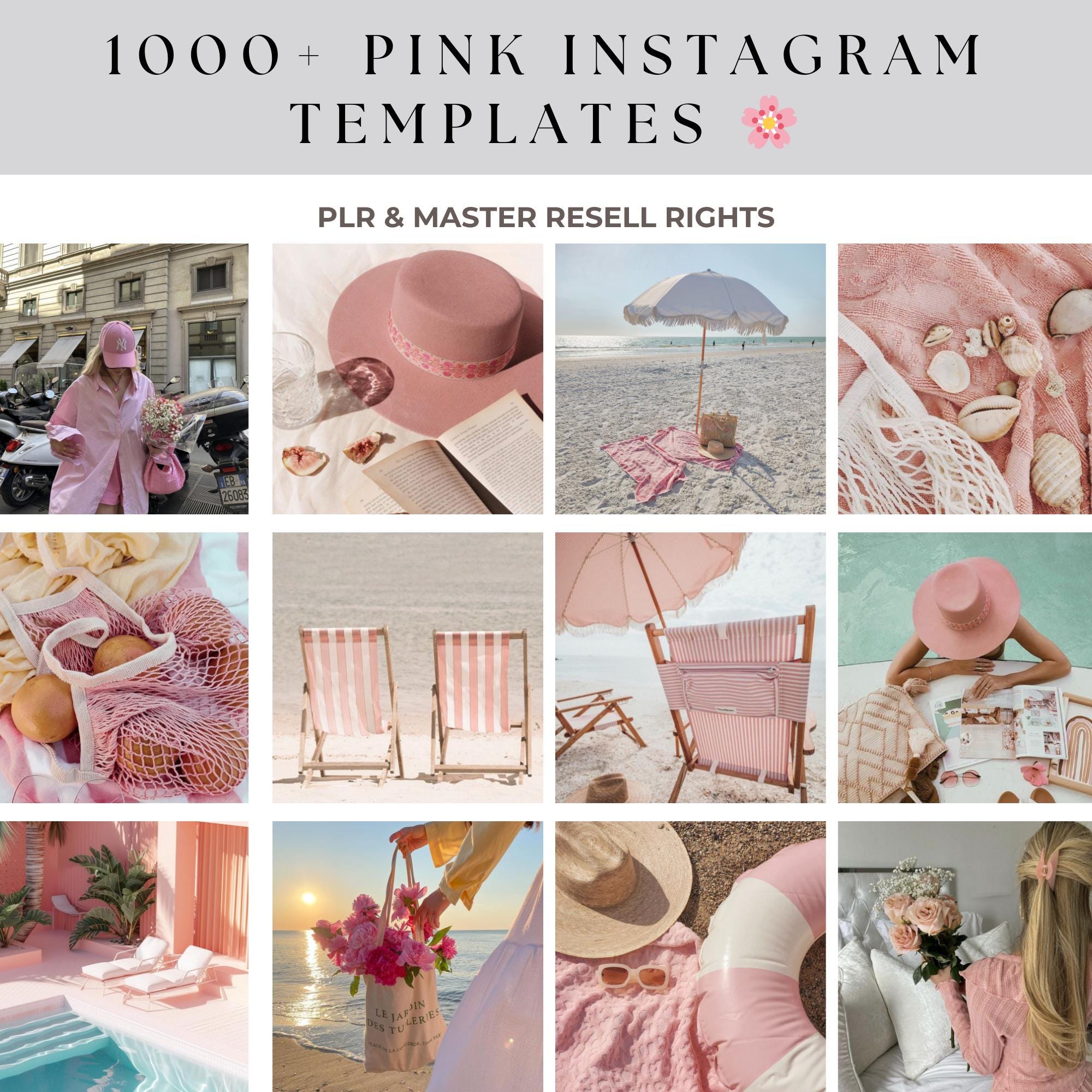 Pink Faceless Reels | Aesthetic IG Stories, Posts & Videos | MRR PLR ...