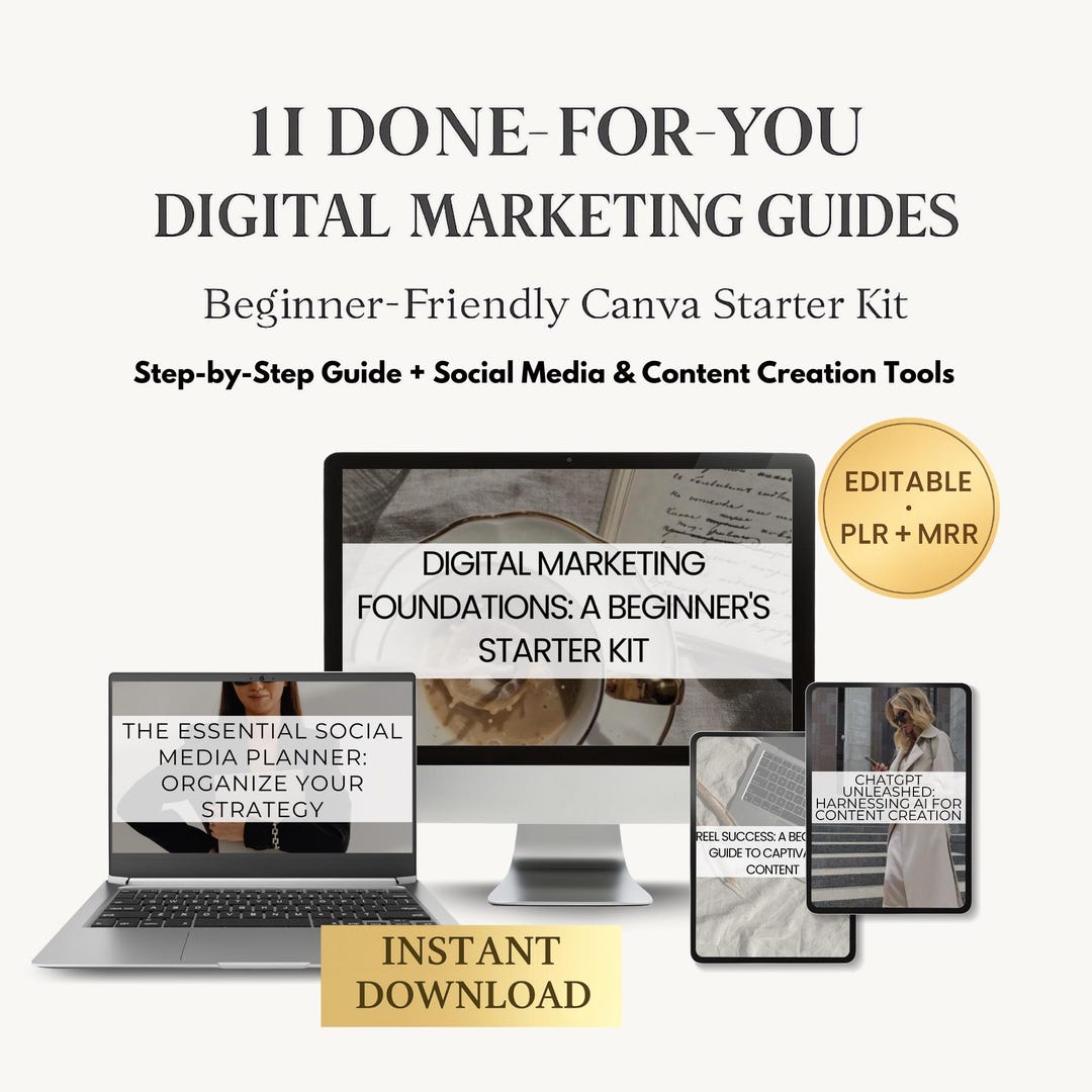 11 Digital Marketing Guides for Beginners | Canva Social Media Starter ...