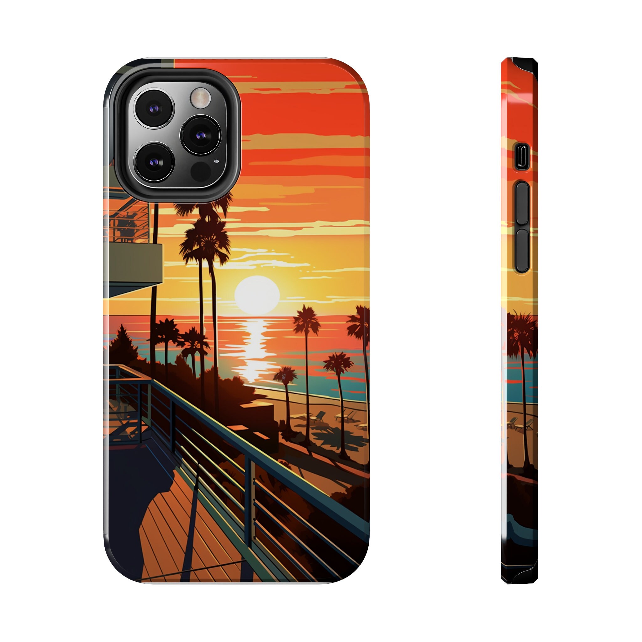 Miami Beach iPhone Beautiful Sunset Phone Case Serene and Captivating ...