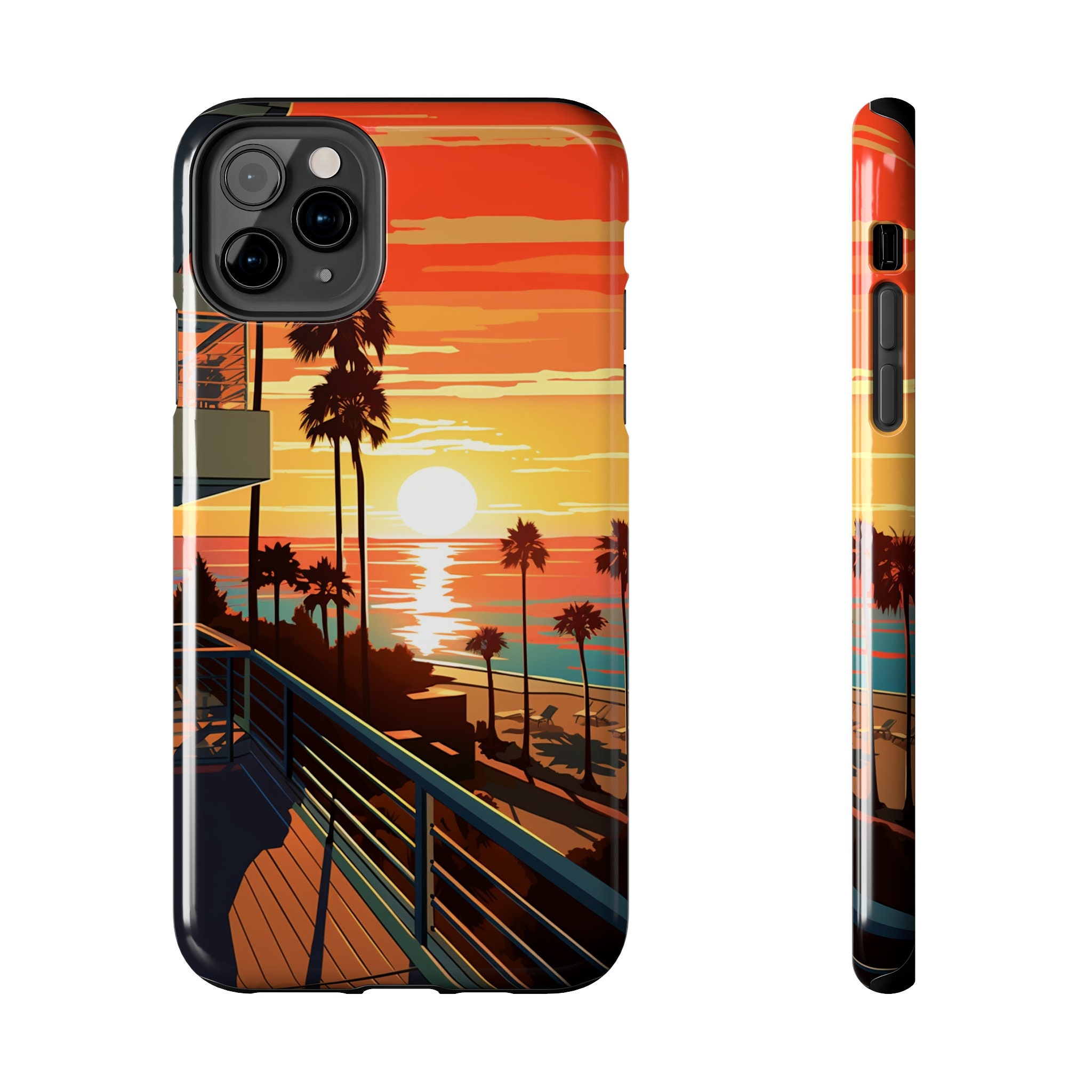 Miami Beach iPhone Beautiful Sunset Phone Case Serene and Captivating ...