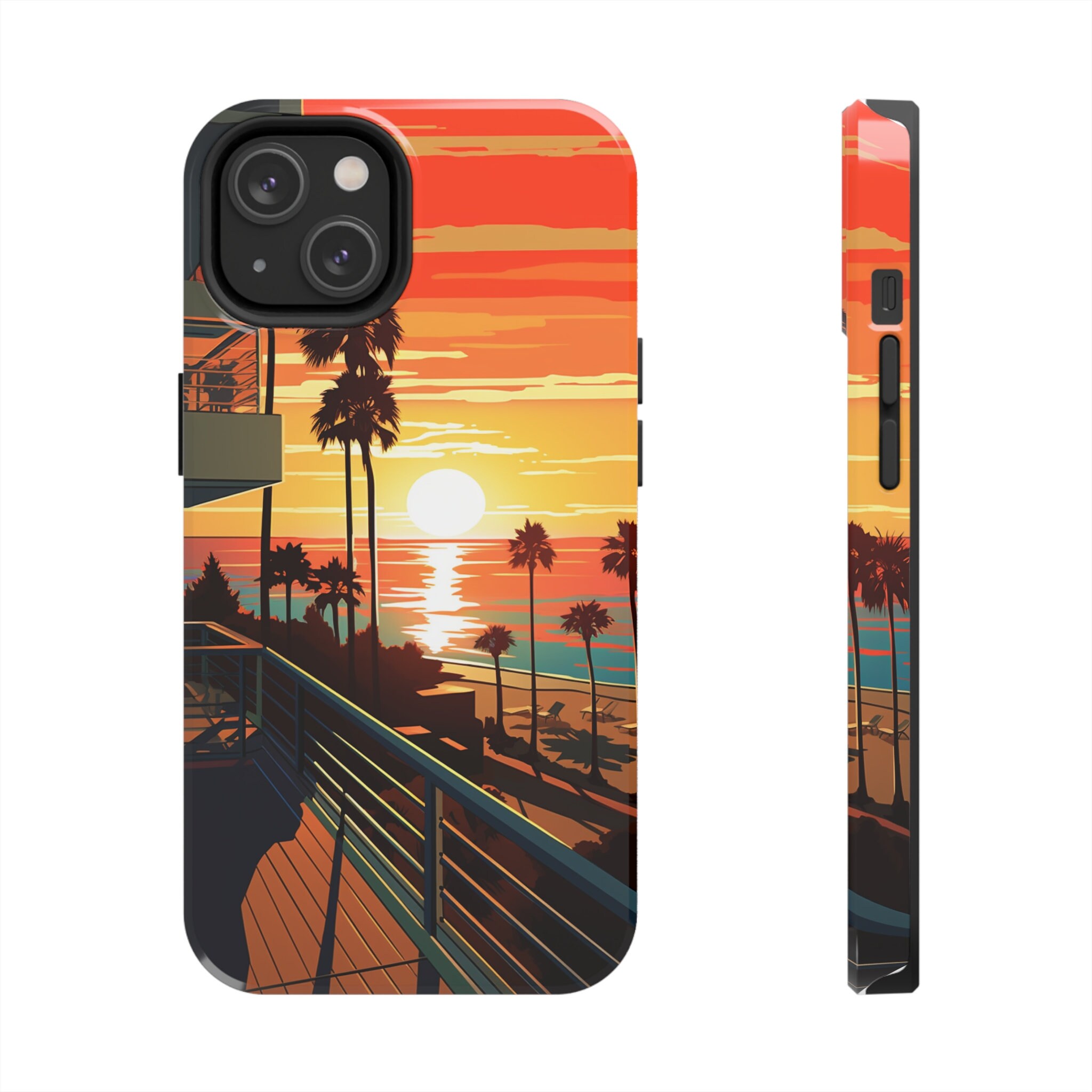 Miami Beach iPhone Beautiful Sunset Phone Case Serene and Captivating ...