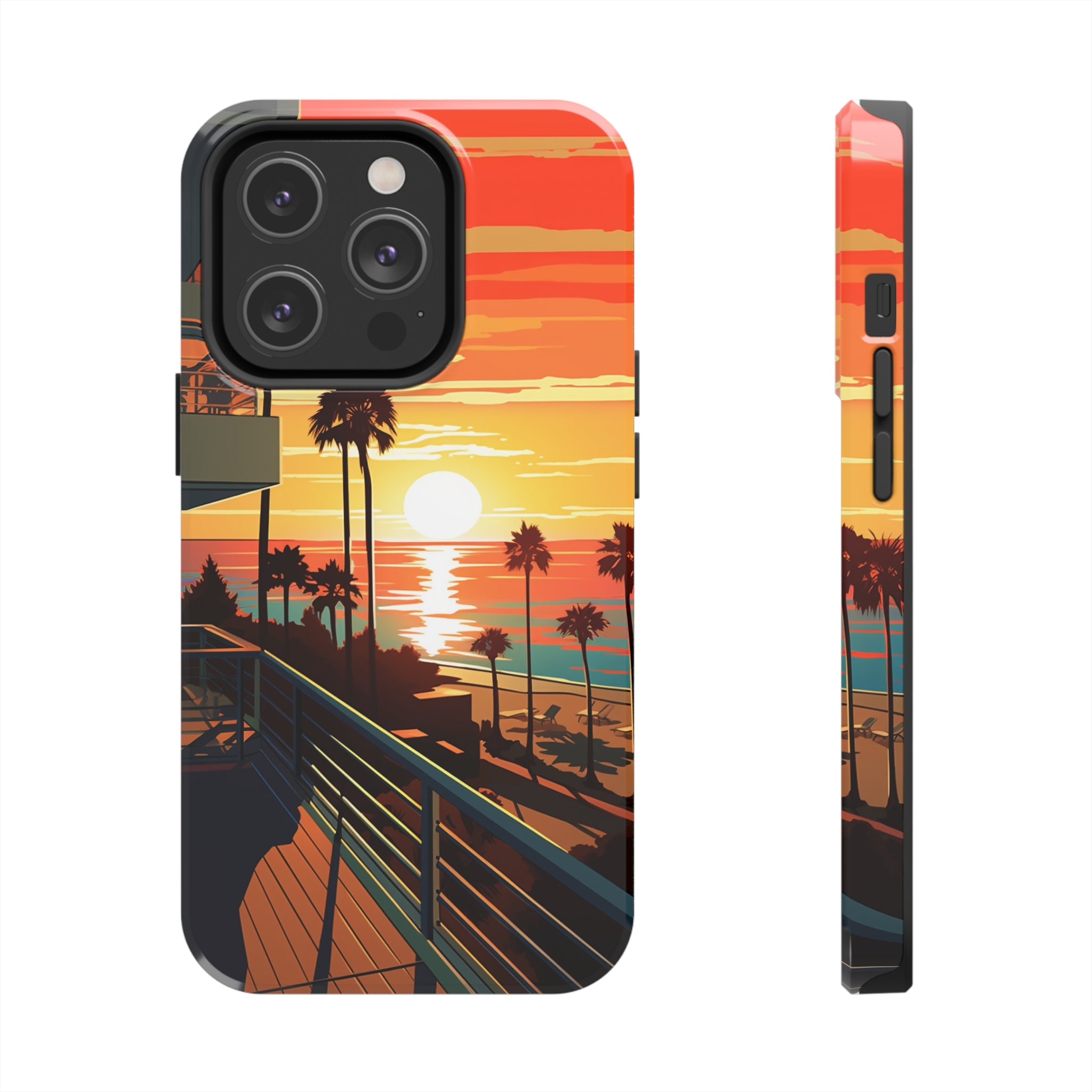 Miami Beach iPhone Beautiful Sunset Phone Case Serene and Captivating ...