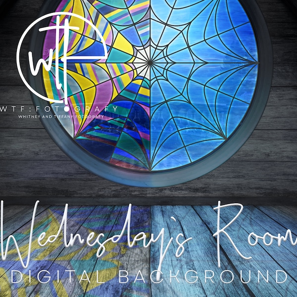 Wednesday Stained Glass Window - Etsy