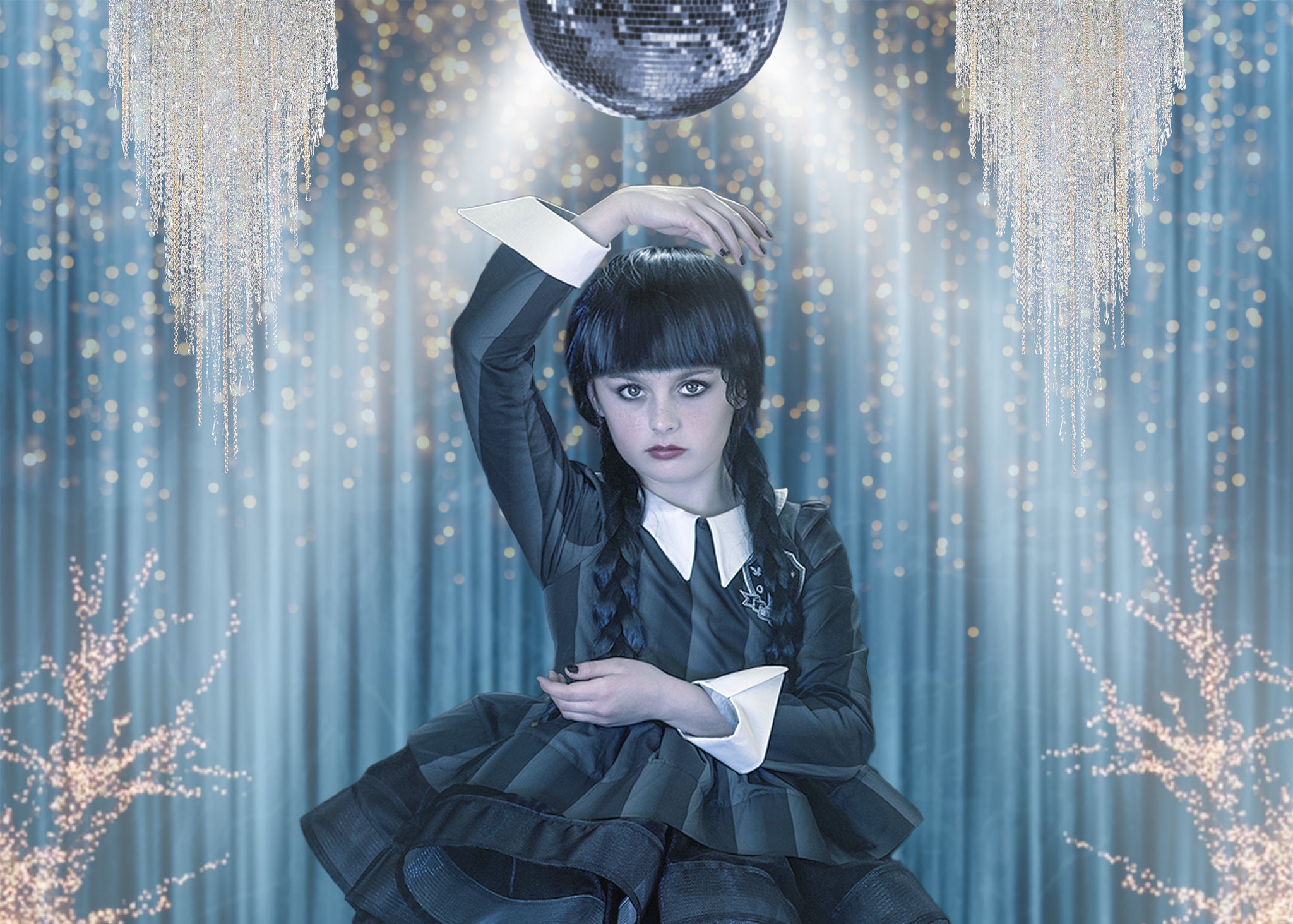 Wtfotografy - Wednesday Raven Dance Digital Background Backdrop Overlay ...