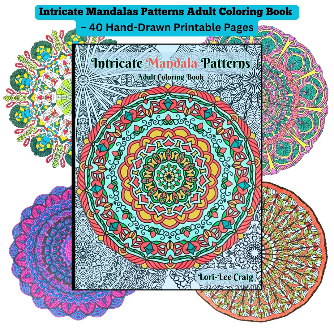 Intricate Pattern Coloring Pages Intricate Mandala Patterns Adult ...