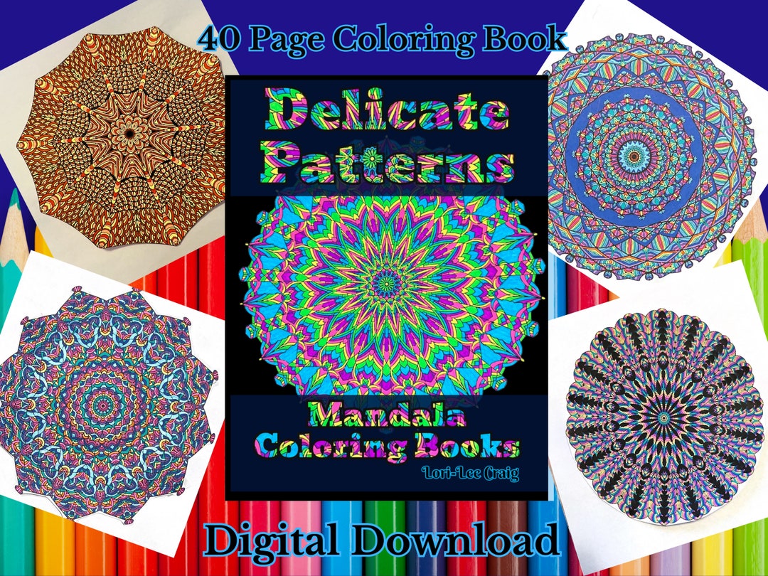 Intricate Pattern Coloring Pages Delicate Patterns Mandala Coloring ...