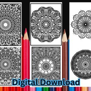 40 Intricate Patterns Coloring Pages Whimsical Mandalas Coloring Book ...