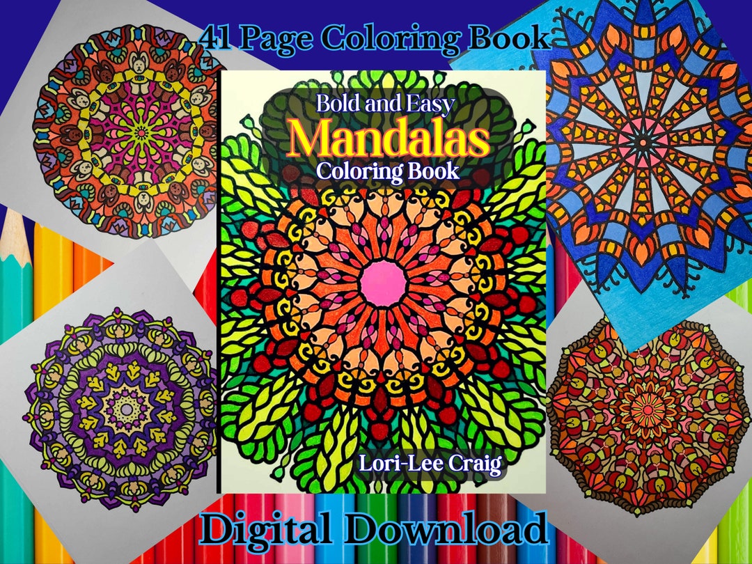 41 Intricate Patterns Coloring Pages Bold and Easy Mandalas Coloring ...