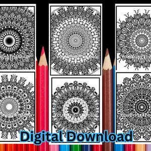 40 Intricate Patterns Coloring Pages Whimsical Mandalas Coloring Book ...