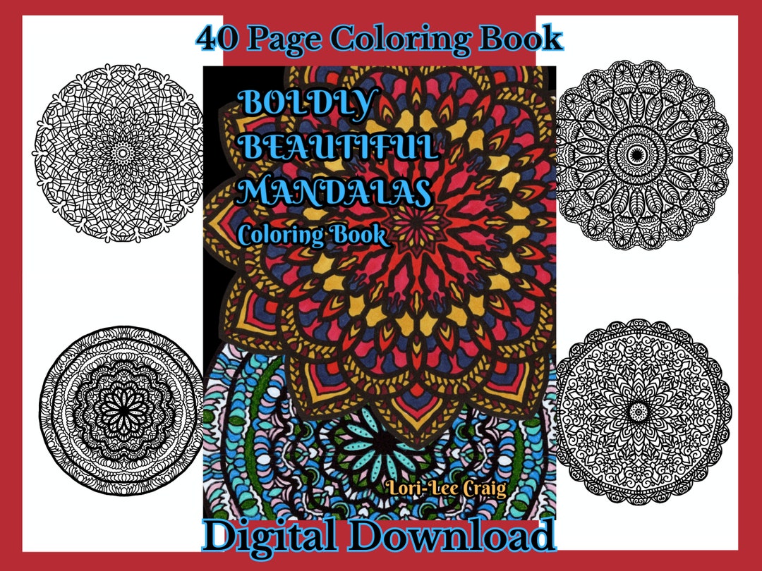40 Intricate Patterns Coloring Pages Boldly Beautiful Mandalas Coloring ...