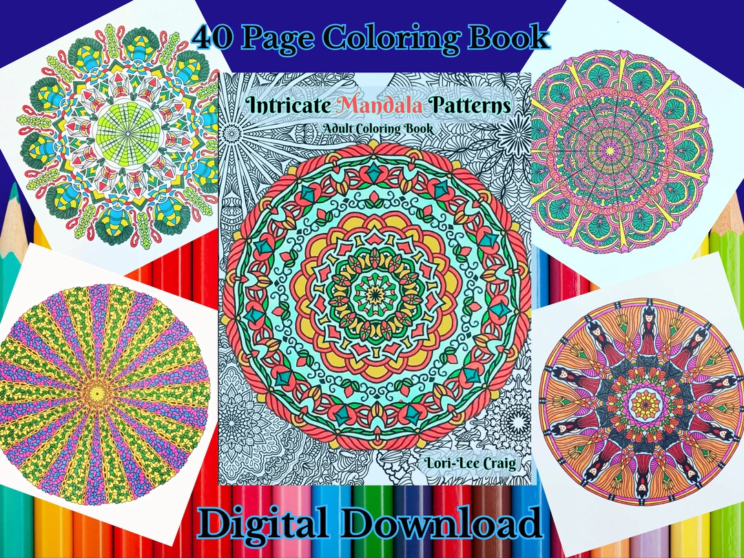 Intricate Pattern Coloring Pages Intricate Mandala Patterns Adult ...