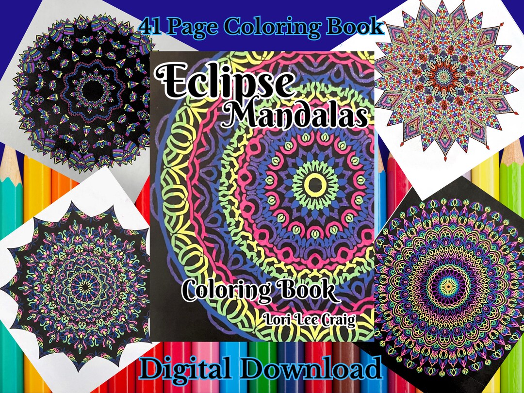 41 Intricate Patterns Coloring Pages Eclipse Mandalas Coloring Book ...