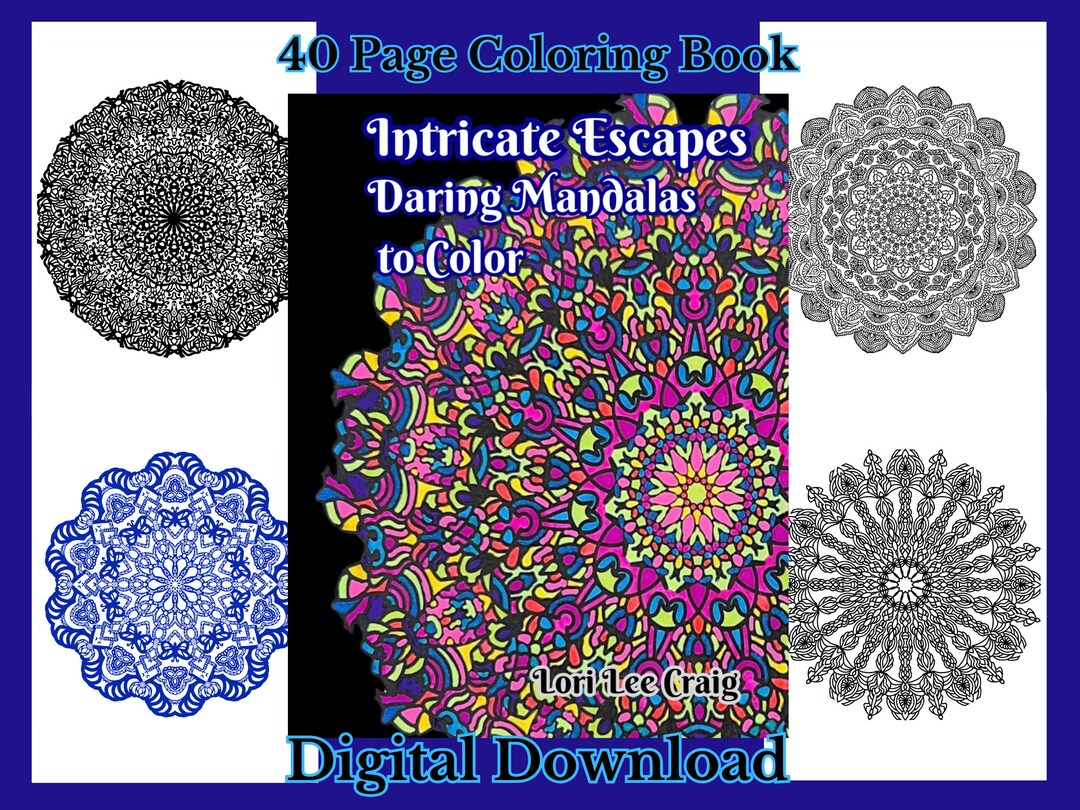 40 Intricate Patterns Coloring Pages Intricate Escapes Daring Mandala ...