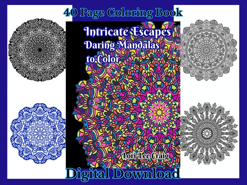 40 Intricate Patterns Coloring Pages Intricate Escapes Daring Mandala ...