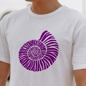Ammonite Fossil SVG DXF PDF File Ancient Life Dinosaur T-shirt Decal ...