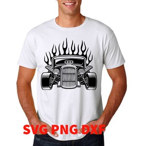 Rat Rod Rockabilly SVG PNG DXF Format Work With Cutting Machines ...