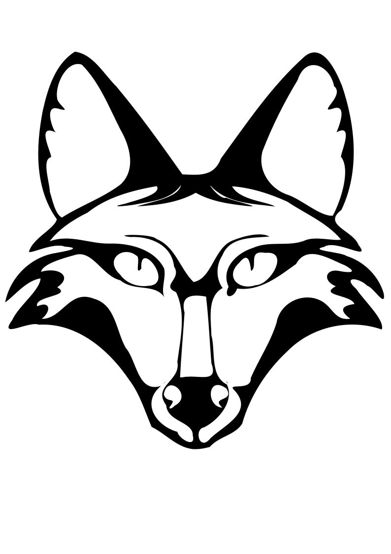 Fox Head Svg Png Dxf Digital File Download. Graphic Decal Sticker ...