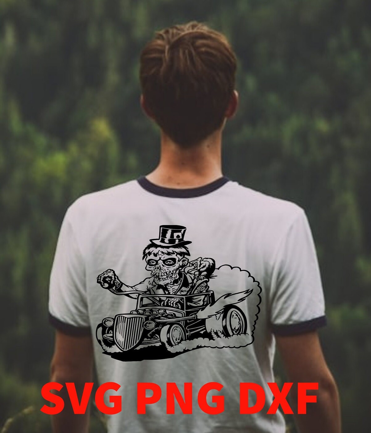 Ace of Spades Zombie Rat Rod Hot Rod Retro Classic Car Club Rockabilly ...