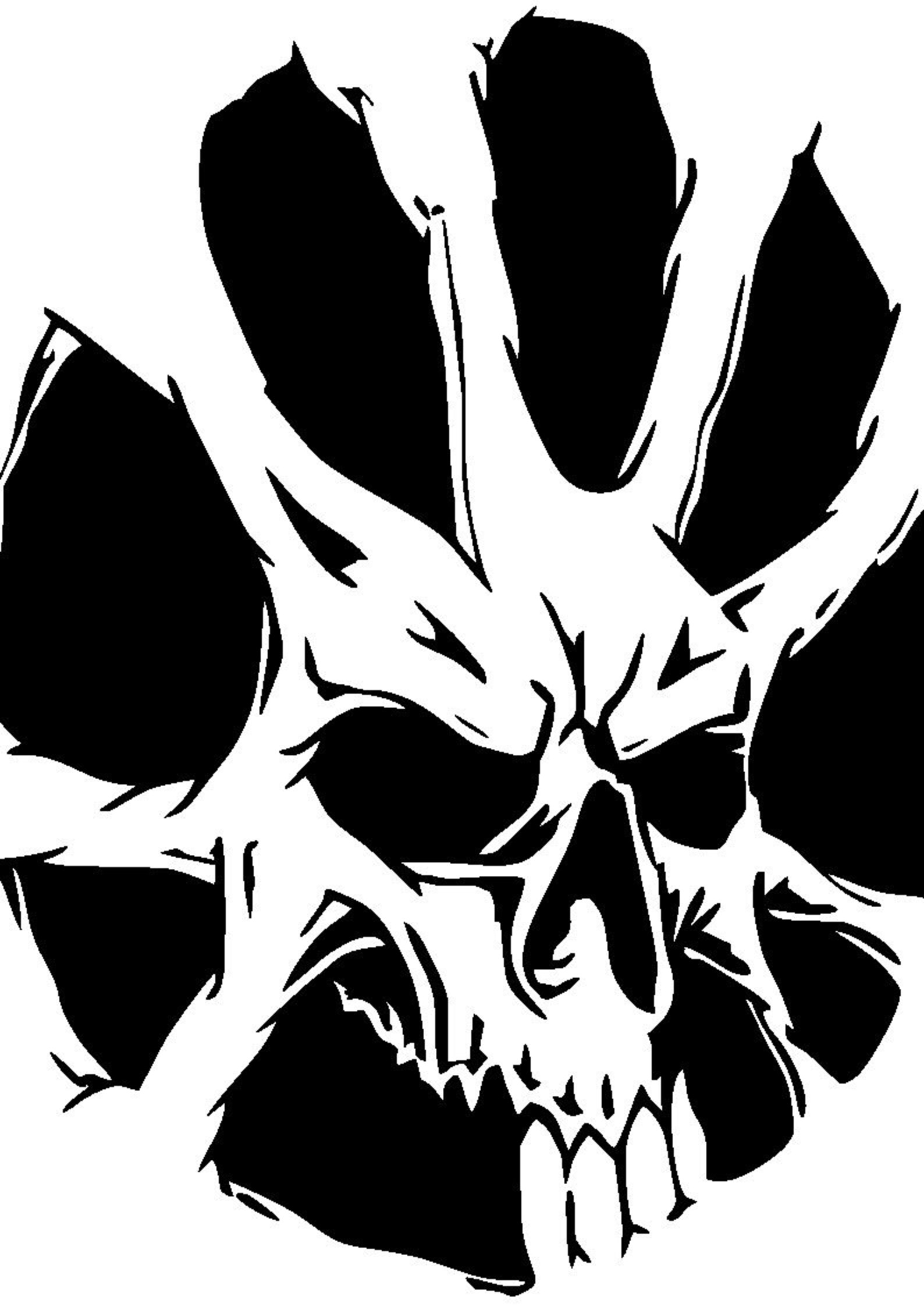 Rip Skull T-shirt Graphic Digital File Svg Png Dxf. Scary Head - Etsy