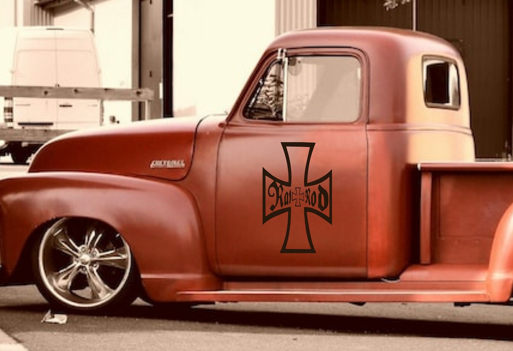 Rat Rod Cross SVG PNG DXF File Formats. Rockabilly Classic Car Truck ...