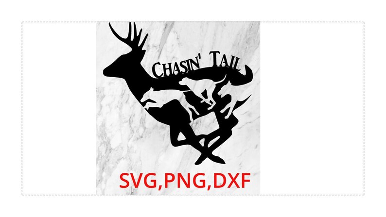 Chasing Tail Svg Png Dxf Zip File. Chasin Dogs Deer Hunting - Etsy