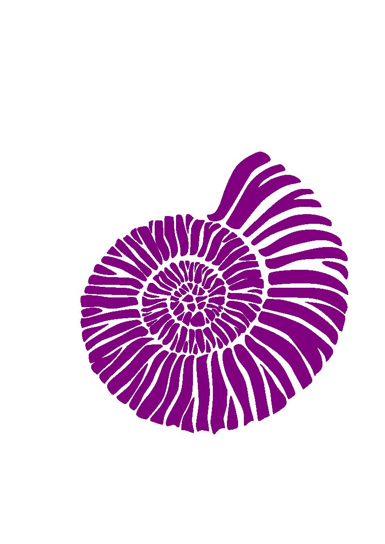 Ammonite Fossil SVG DXF PDF File Ancient Life Dinosaur T-shirt - Etsy ...