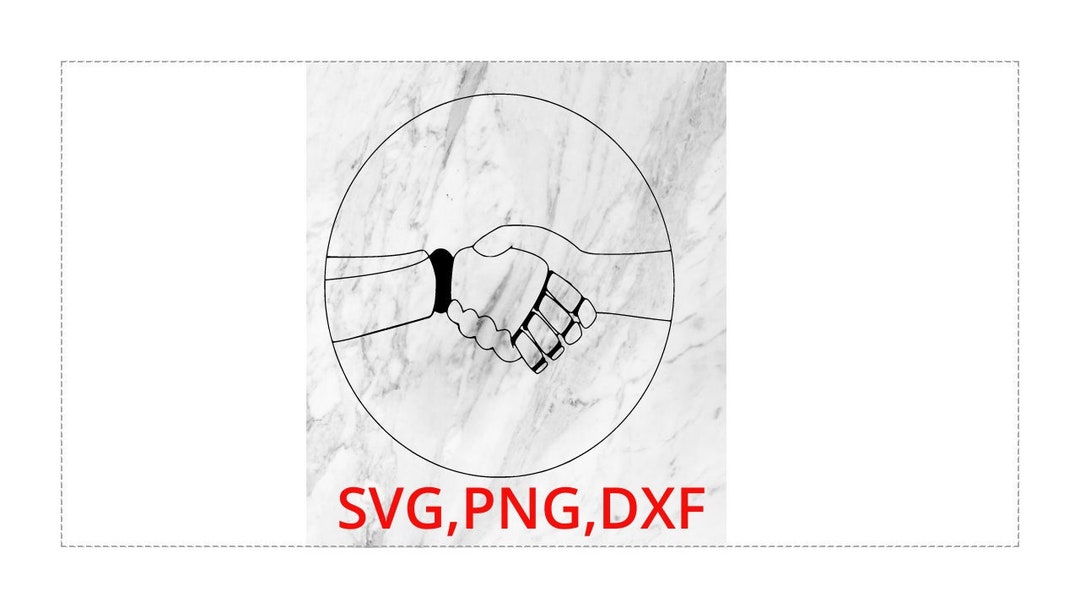 AI Artificial Intelligence Human Hand Shake Svg DXF PNG Digital File ...