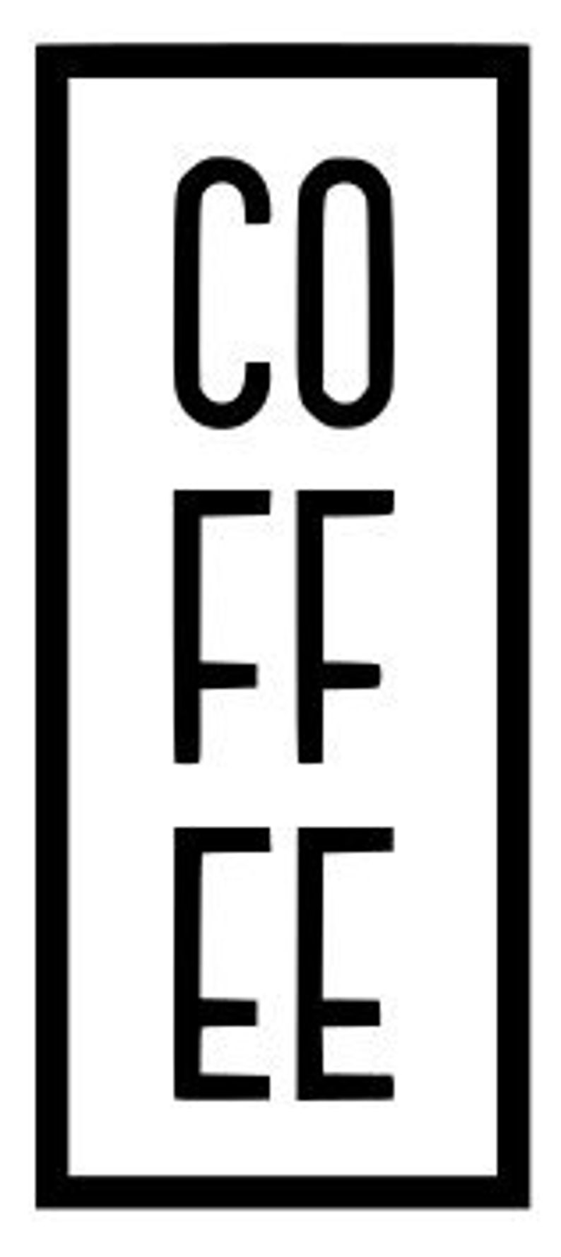 Coffee Vertical Sign SVG DXF PNG File Kitchen Drink Java - Etsy