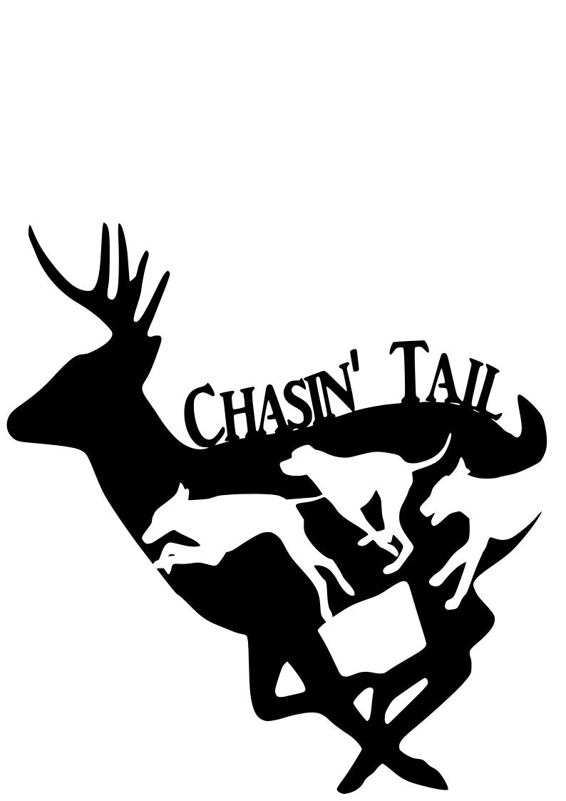 Chasing Tail Svg Png Dxf Zip File. Chasin Dogs Deer Hunting Sport Buck ...