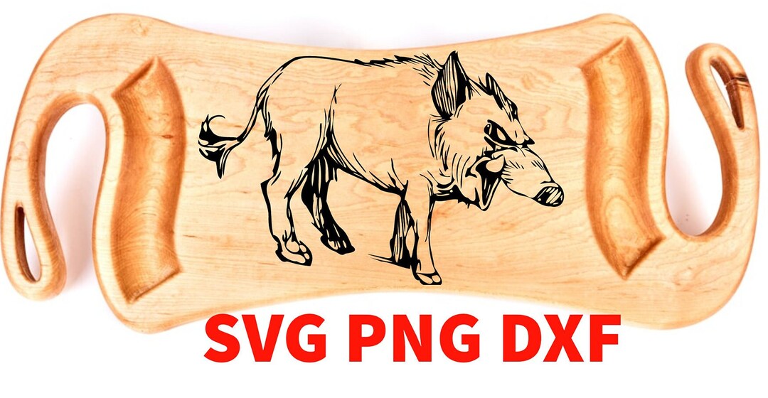 Wild Bore Hog Wild Pig Farm Animal Mean Hog Svg Png Dxf Vector Graphics ...