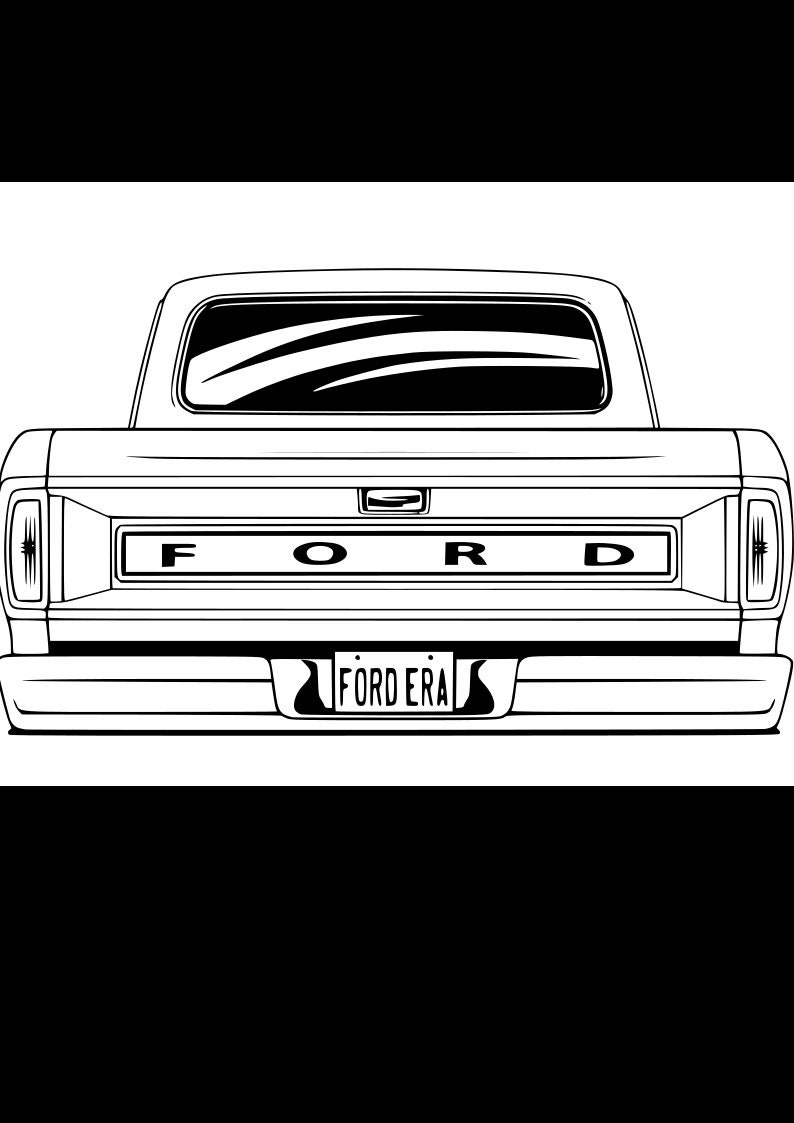 Ford Truck Tailgate SVG PNG DXF File Digital Download - Etsy