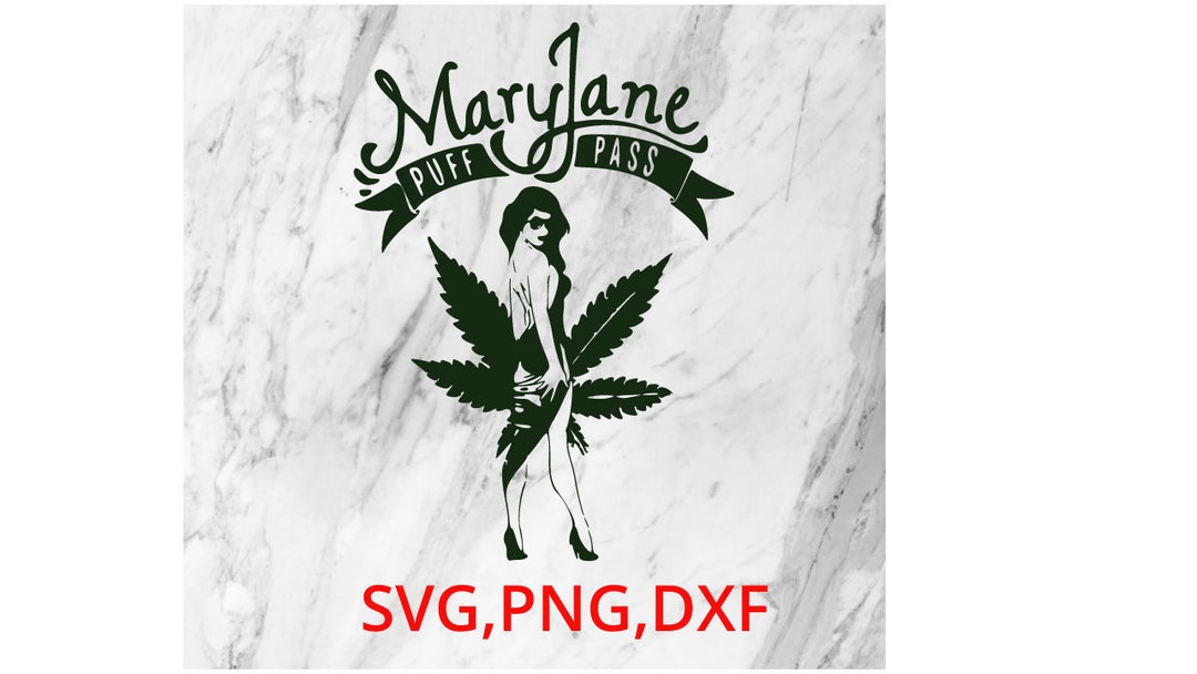 Cool Mary Jane Svg | Dope Girl Svg | Rasta Girl Svg | Marijuana Svg ...