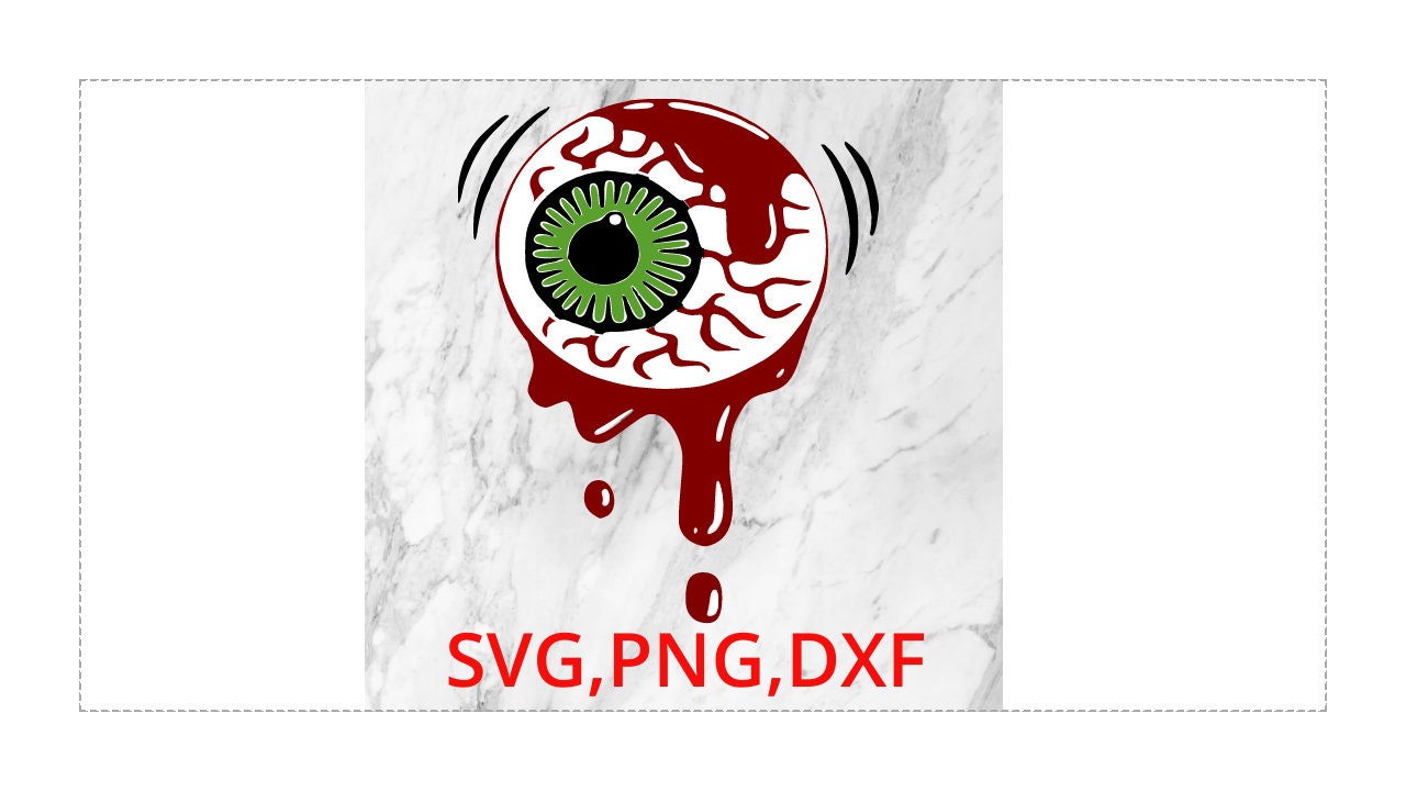 Eyeball Blood Drip Svg Png Dxf Zip File Rat Rod Old School Car Club ...