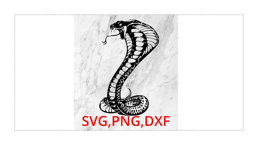 Cobra Digital File SVG PNG DXF File Format Snake Serpent Charmer Wild ...