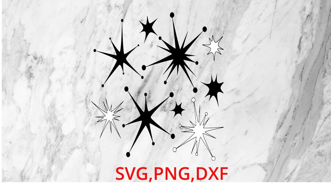 Star Burst Modern. SVG PNG DXF Digital File Format Will Work With All ...