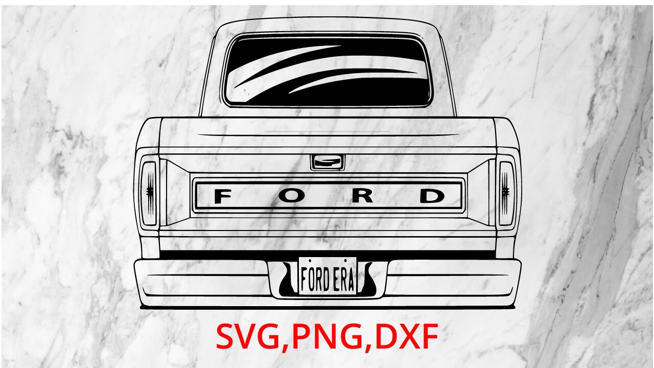 Ford Truck Tailgate SVG PNG DXF File Digital Download Rockabilly, Home ...