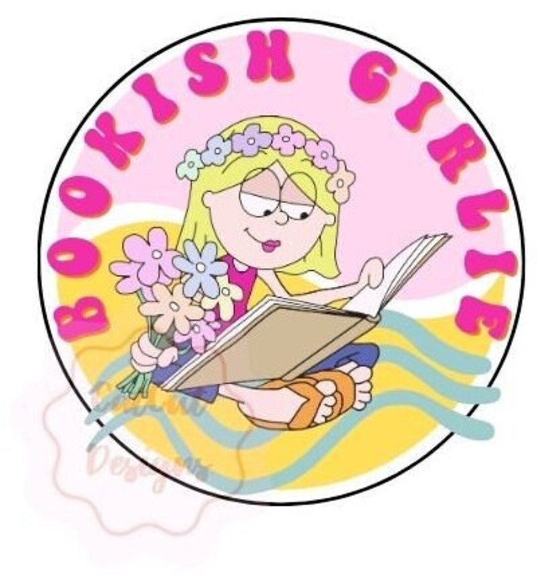 Book-ish Girlie Lizzie Mcguire Cartoon Abstract Stamp PNG Digital ...
