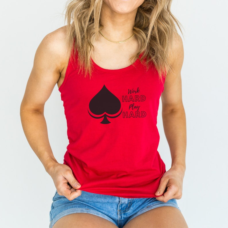 Queen of Spades Tank Top for Hotwife Gym Shirt for Bbc Lover Tshirt for ...