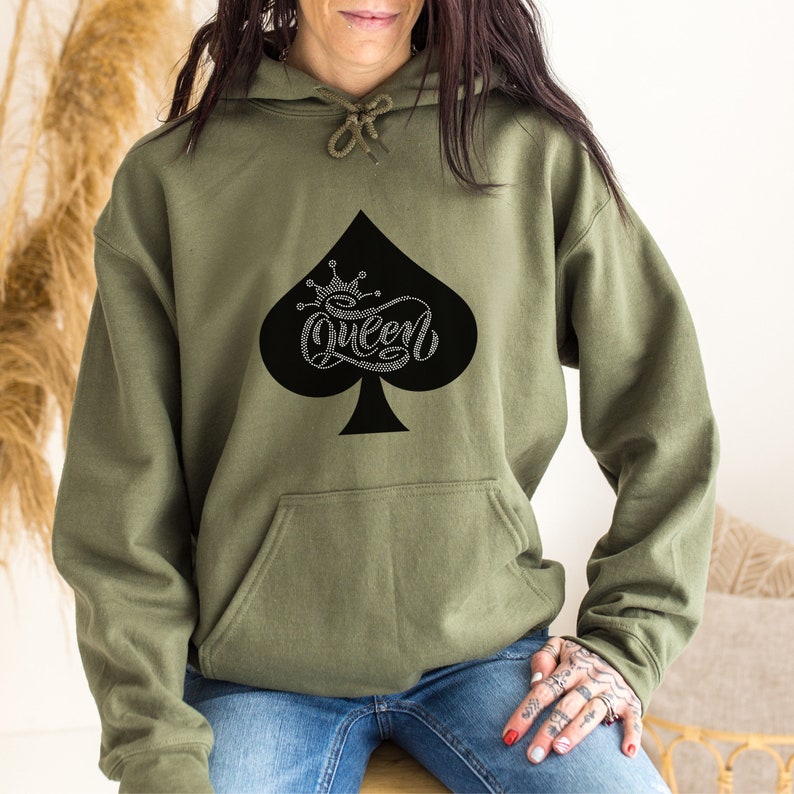Queen of Spades Hoodie for Hotwife Shirt for Qos Tshirt for Bbc Lover Apparel for Interracial ...