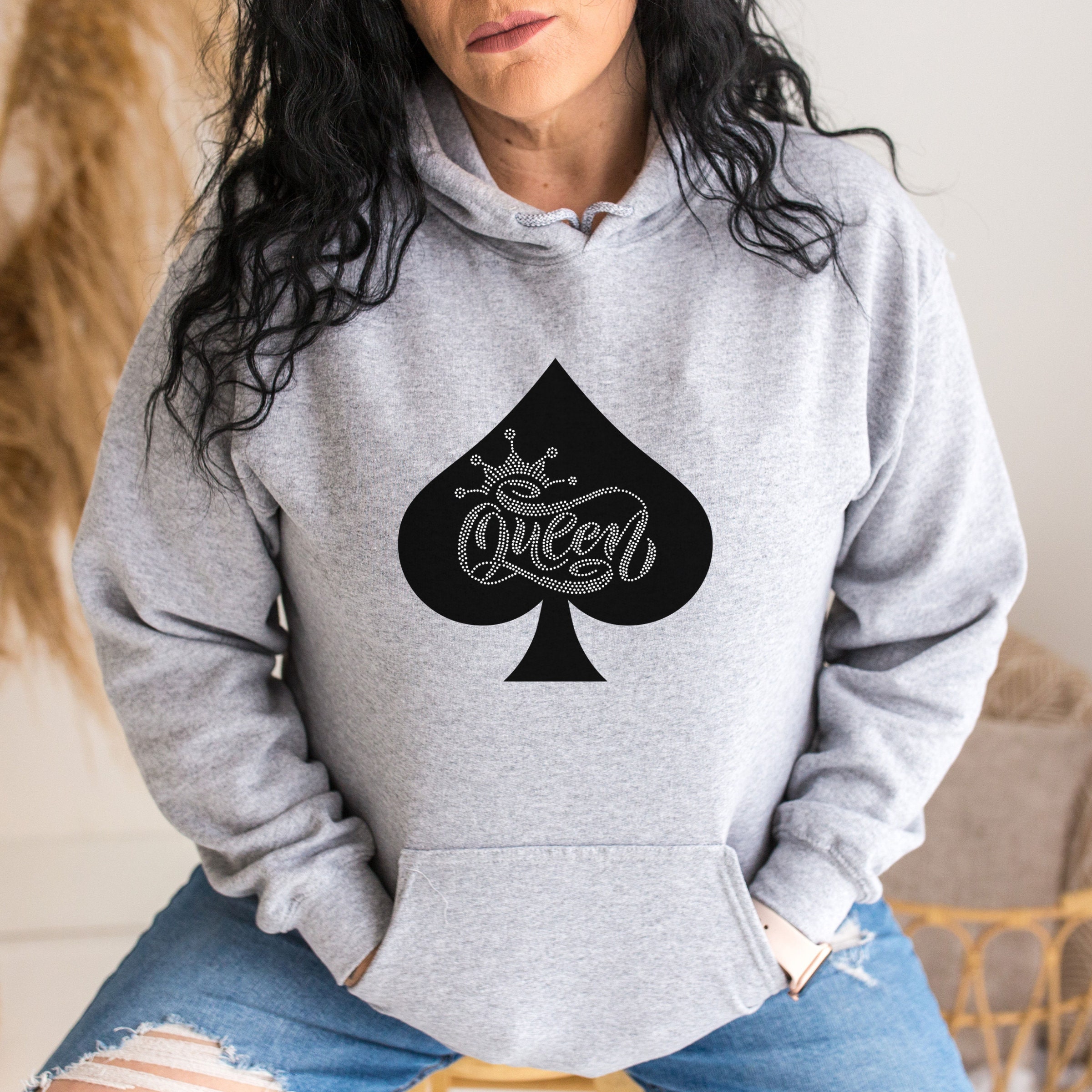 Queen of Spades Hoodie for Hotwife Shirt for Qos Tshirt for Bbc Lover Apparel for Interracial ...