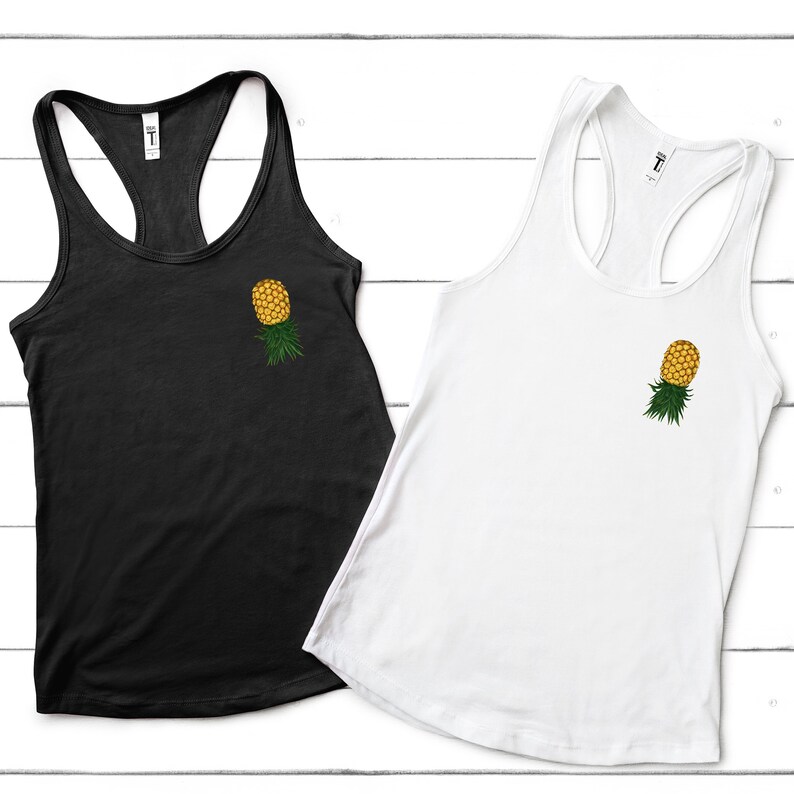 Upside Down Pineapple Tank, Pineapple Tanktop, Wife Tanktop, Swinger ...