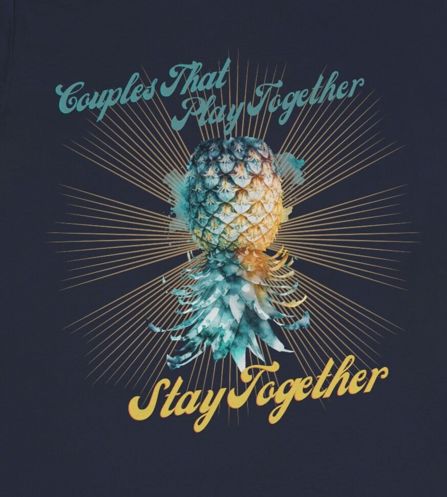 Upside Down Pineapple T Shirt Couples T Shirt Couples That - Etsy