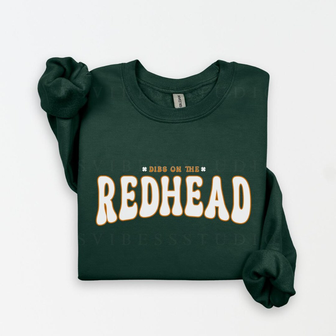 Vintage Dibs on the Redhead, Cute St Patricks Day Shirt, Retro Lucky ...