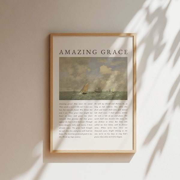 Amazing Grace Print - Etsy