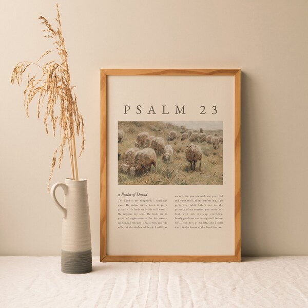 Psalm 23 Wall Art - Etsy